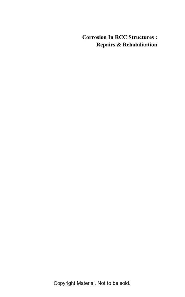 Corrosion In RCC Structures: Repairs & Rehabilitation | Wissen Bookstore